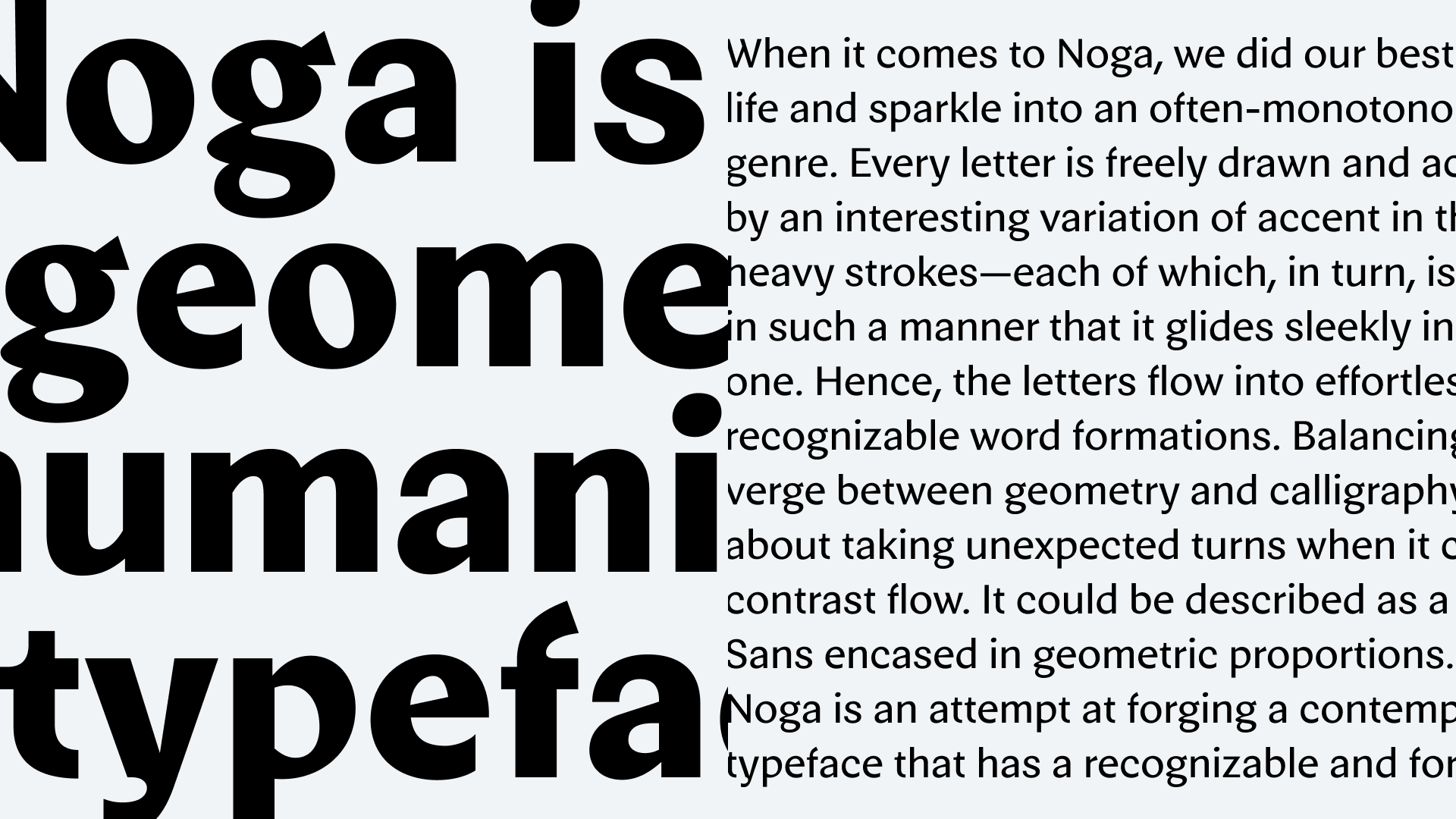 Noga | Hot Type — Home of Contemporary Typefaces