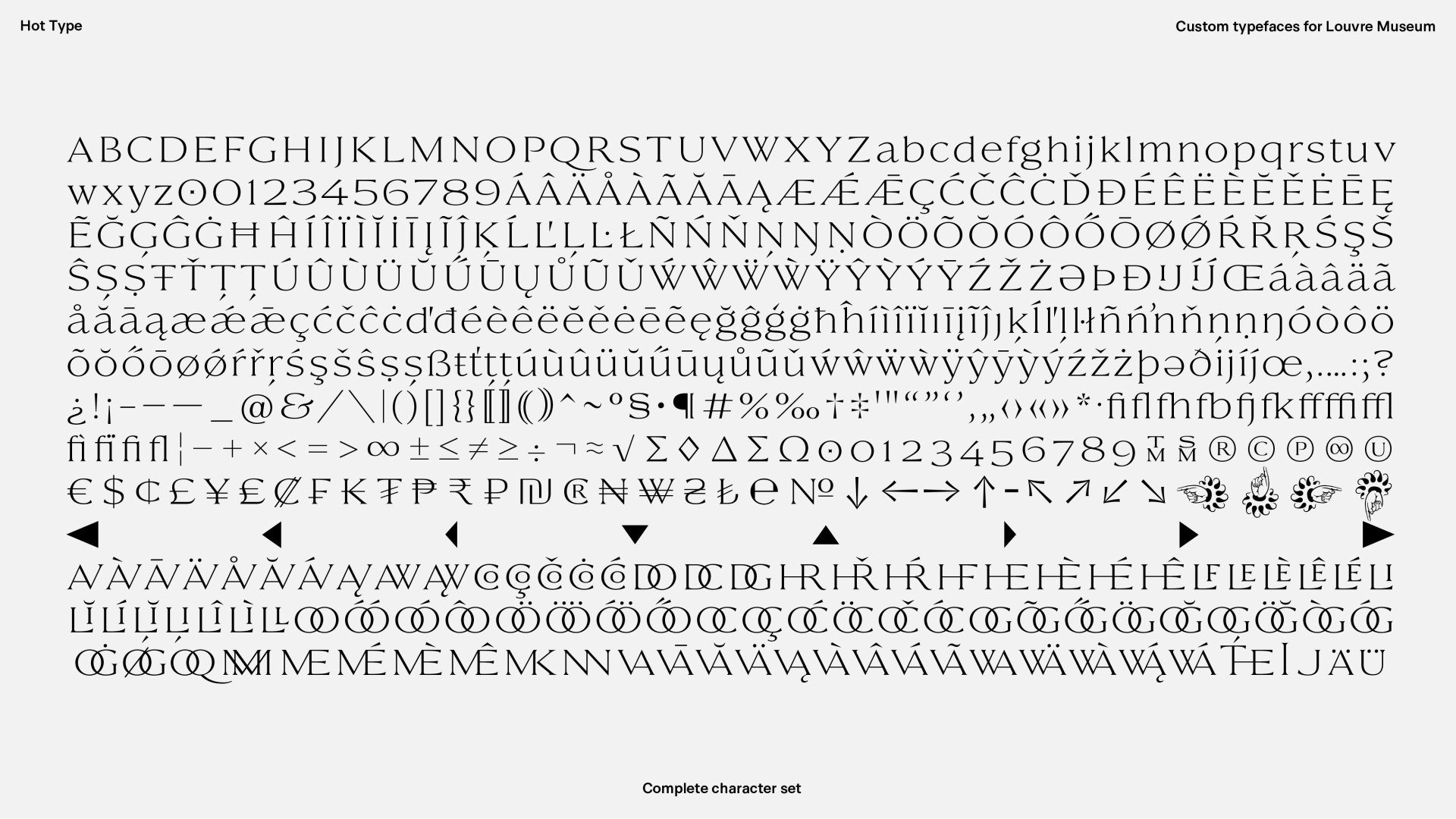 Louvre Museum | Hot Type — Home of Contemporary Typefaces